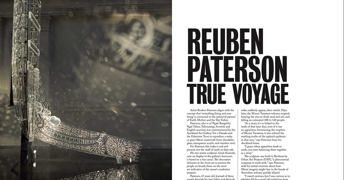 Reuben Paterson Featured in Latest Vault Magazine | Gow Langsford
